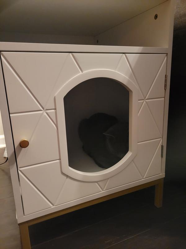 FRISCO Elevated Side Table Litter Box Cover - Chewy.com