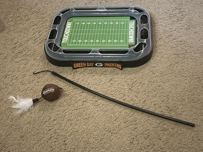 PETS FIRST NFL Football Field Cat Scratcher Toy with Catnip, Auburn ...
