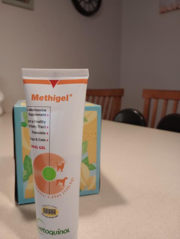 VETOQUINOL Methigel Gel Urinary Supplement for Cats & Dogs, 4.25-oz ... VETOQUINOL Methigel Gel Urinary Supplement for Cats & Dogs, 4.25-oz ...