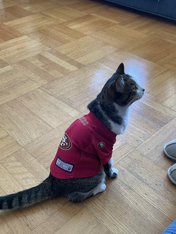 LITTLEARTH NFL Stretch Dog & Cat Jersey, San Francisco 49ers, X-Small ...