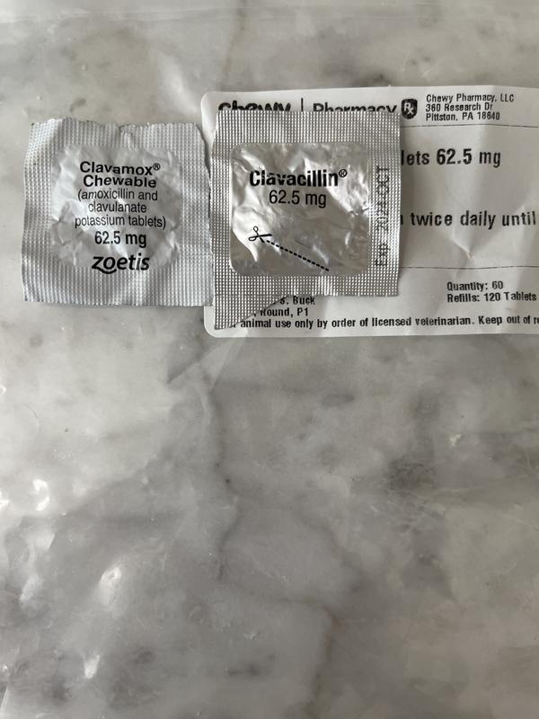 CLAVACILLIN (amoxicillin trihydrate/clavulanate potassium) Tablets for ...