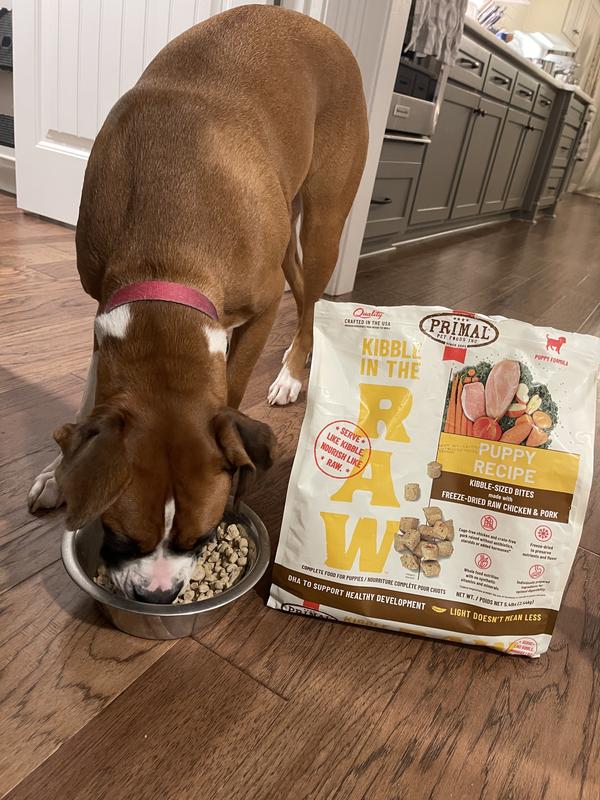 PRIMAL Kibble in the Raw Recipe Non-GMO Freeze-Dried Puppy Food, 86.4 ...