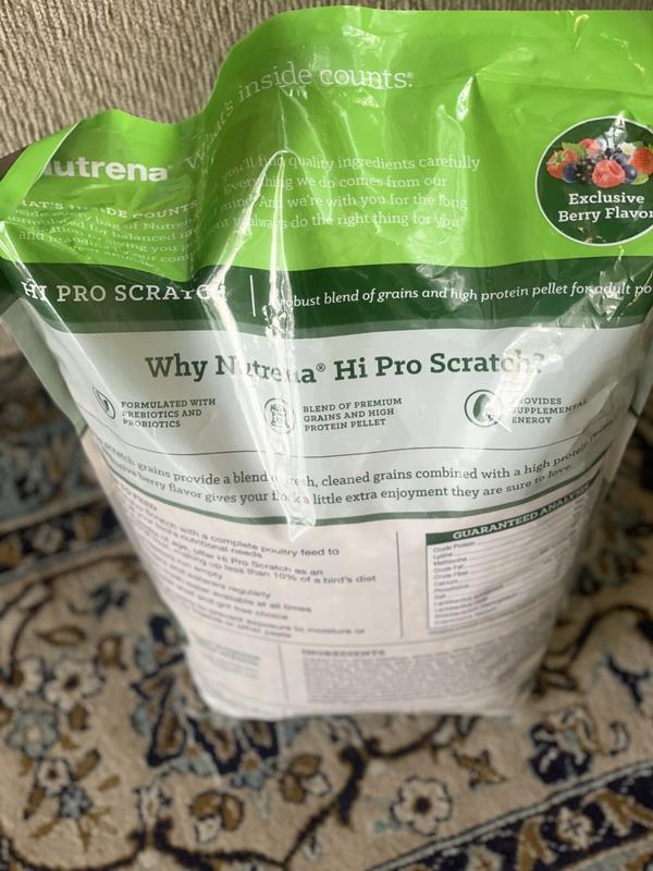 NUTRENA Hi Pro Chicken 12% Protein Scratch Grains & Protein Pellets ...