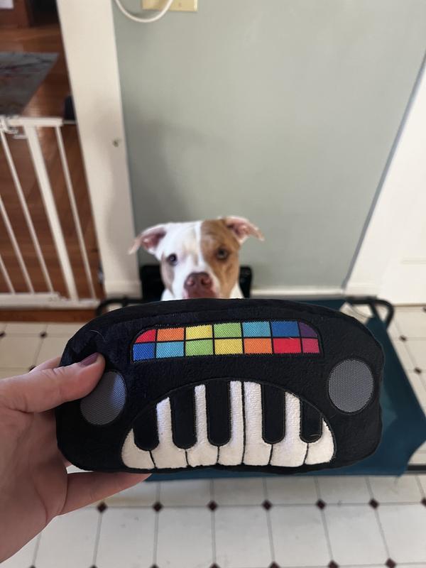 BARK Wonder Keyboard Squeaky Plush Dog Chew Toy, Small/Medium - Chewy.com