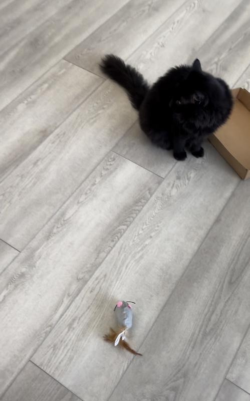 SMARTYKAT Instincts Scamper Mouse Soft Plush Battery-Powered Electronic ...