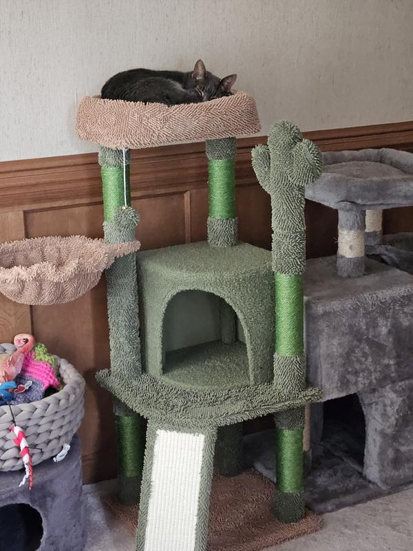 YAHEETECH Cactus 42-in Plush Cat Tree - Chewy.com