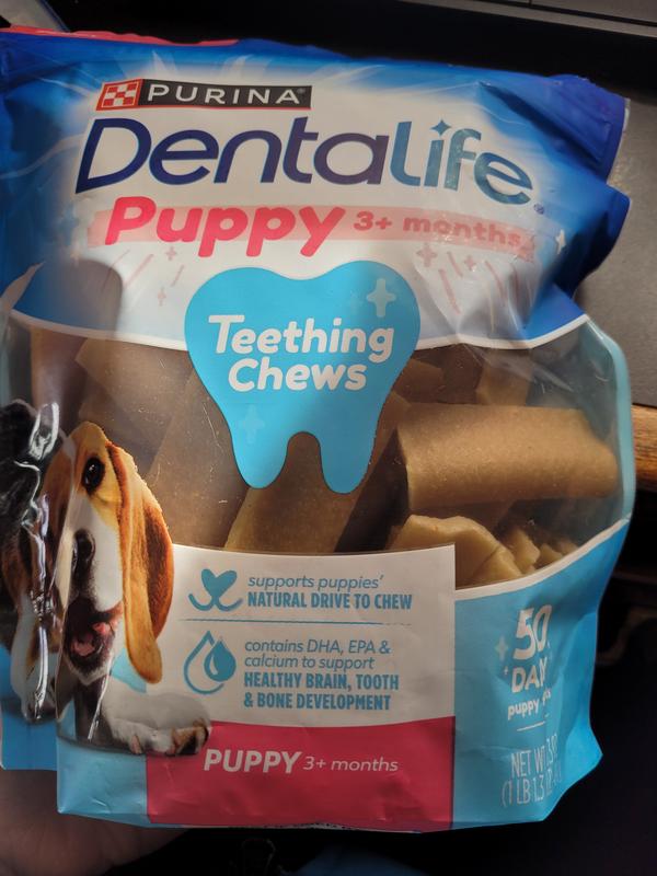 DENTALIFE Chicken Flavored Puppy Teething Dental Chews, 19 count ...