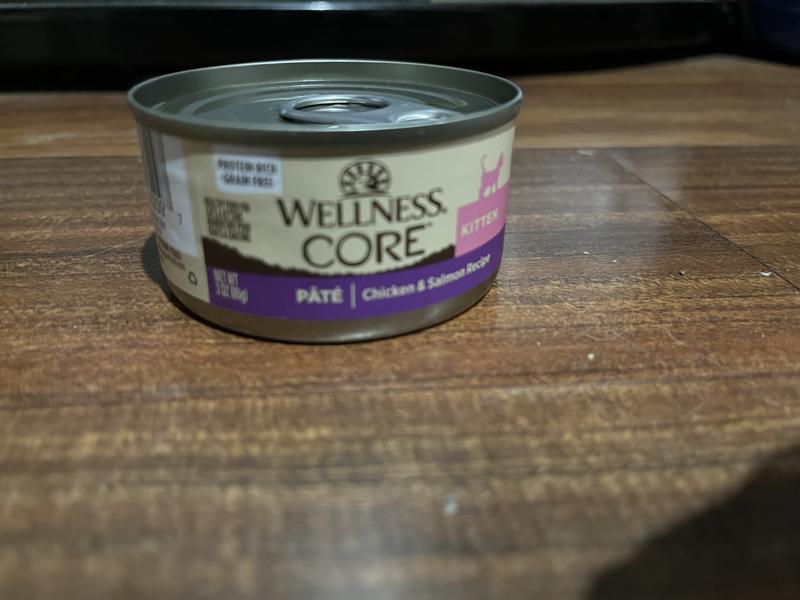 WELLNESS CORE Kitten Chicken & Salmon Natural Grain-Free Pate Wet Cat ...