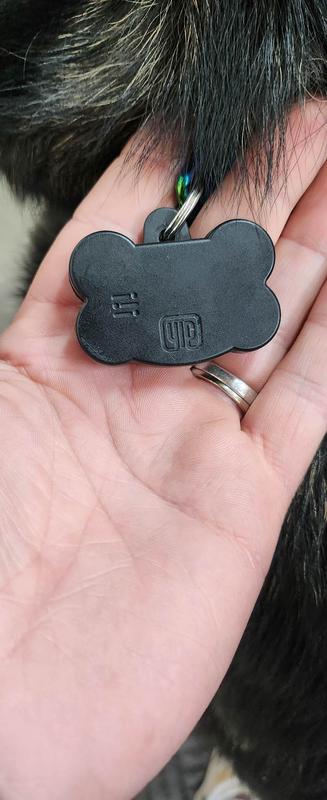 YIP Smart Tag Dog ID Tag - Works with Samsung Galaxy Phones, Bone ...