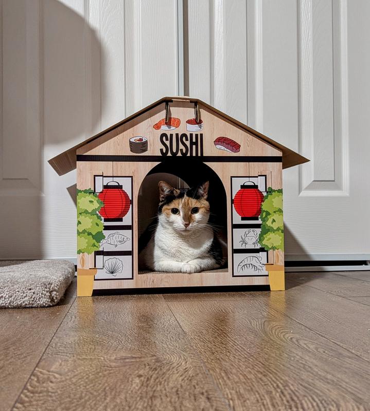 FRISCO Sushi Shop Cardboard Cat House - Chewy.com