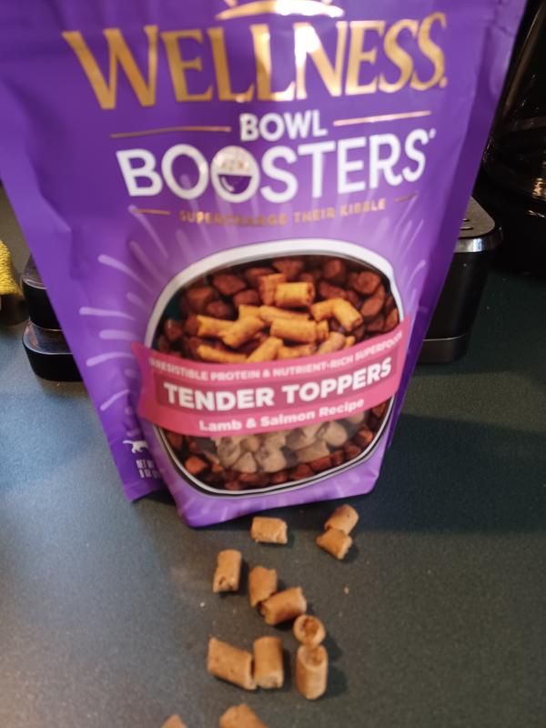WELLNESS Bowl Boosters Tender Toppers Grain-Free Lamb & Salmon Dog Food ...