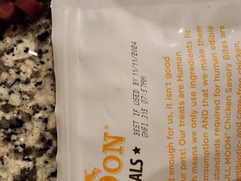 FULL MOON All Natural Human Grade Chicken Savory Bites Dog Treats, 16 ...