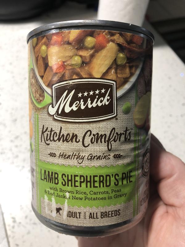 MERRICK Kitchen Comforts Lamb & Rice Wet Dog Food, 12.7-oz can, case of ...