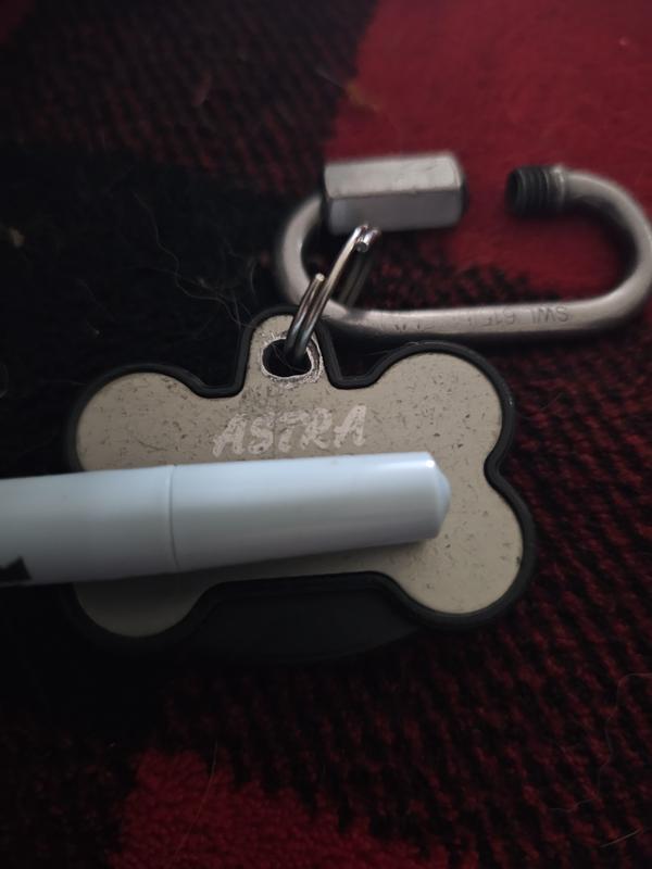 YIP Smart Tag Dog ID Tag - Works with Samsung Galaxy Phones, Bone ...