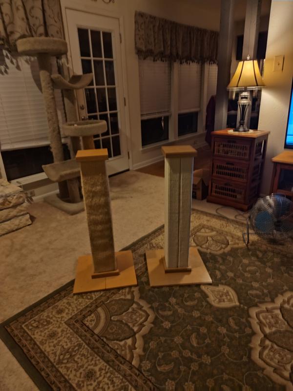 SMARTCAT The Ultimate 32-in Sisal Cat Scratching Post, Gray - Chewy.com