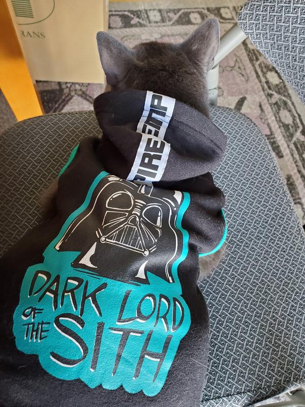 STAR WARS DARTH VADER "Dark Lord of the Sith" Dog & Cat Hoodie, X-Large ...