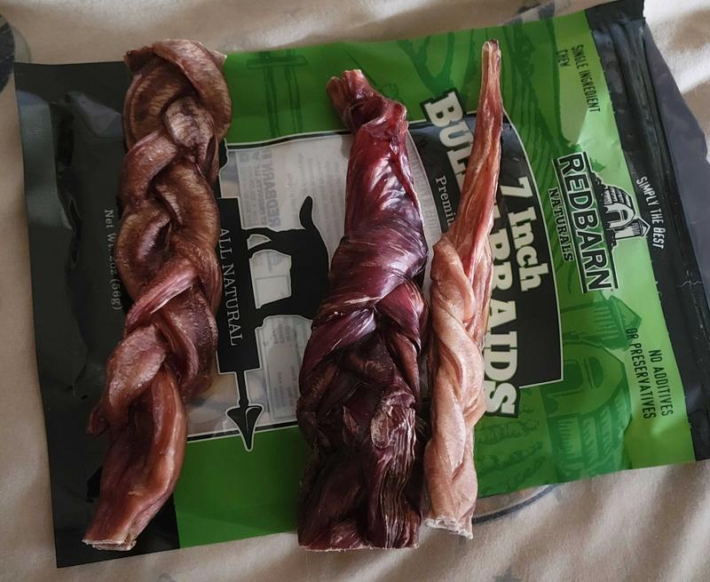 REDBARN Naturals Braided Bully Sticks 7" Dog Treats, 3 count - Chewy.com