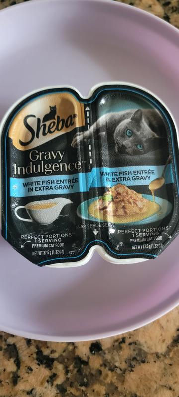 SHEBA Gravy Indulgence White Fish Entree in Extra Gravy Grain-Free ...