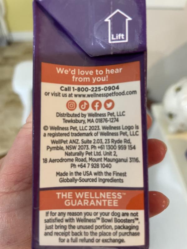 WELLNESS Bowl Boosters Hearty Toppers Turkey Wet Dog Toppers, 5.5-oz ...