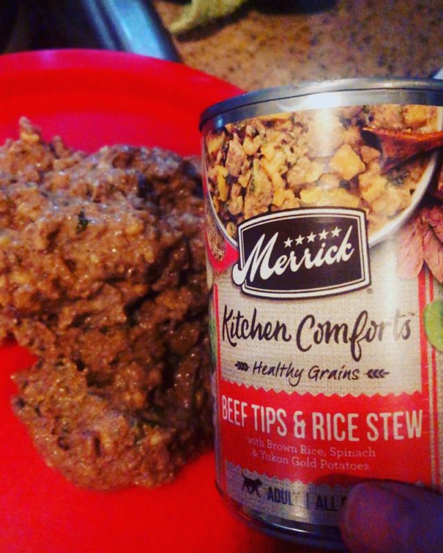 MERRICK Kitchen Comforts Beef & Brown Rice Wet Dog Food, 12.7-oz can ...