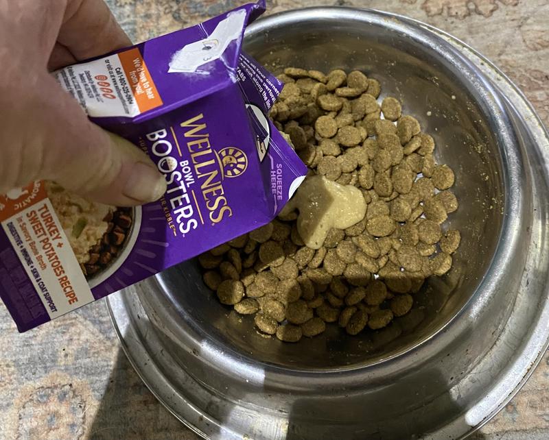 WELLNESS Bowl Boosters Hearty Toppers Turkey Wet Dog Toppers, 5.5-oz ...