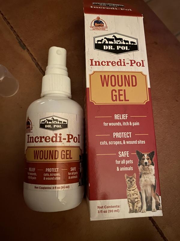 DR. POL Incredi-Pol Wound Gel for Dogs, Cats, & All Pets, 3-fl oz ...
