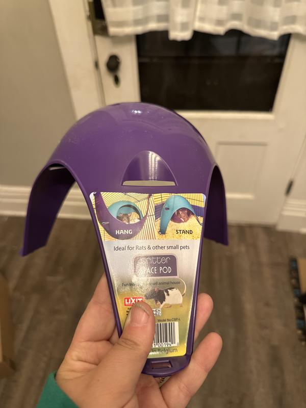 LIXIT Critter Space Pod Small Animal Hideout, Color Varies, Large ...