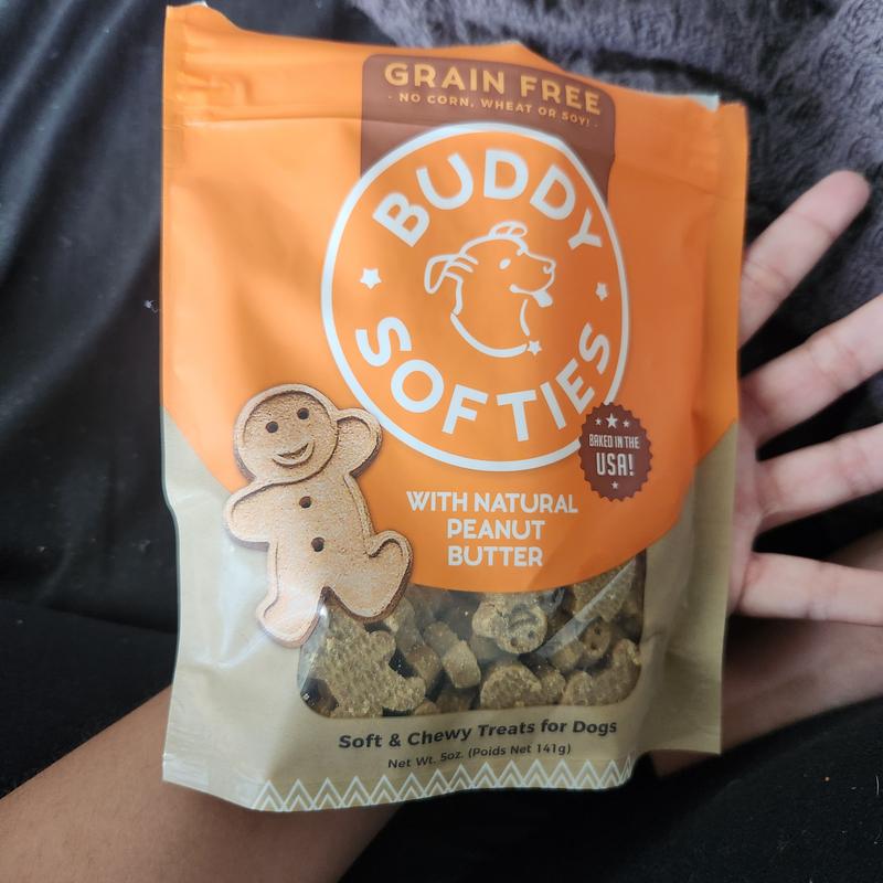 BUDDY BISCUITS Softies with Peanut Butter Soft & Chewy Dog Treats, 5-oz ...