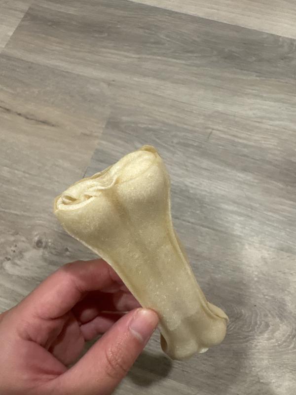 BONES & CHEWS Compressed Rawhide Bone Dog Treats, 6", 6 count - Chewy.com