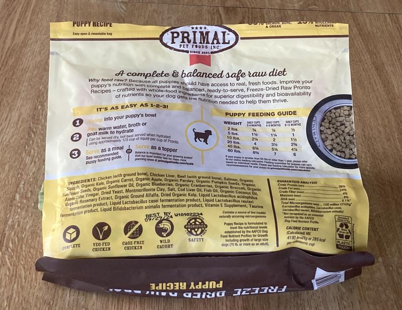 Out of Stock - PRIMAL Raw Pronto Puppy Recipe Dog Freeze-Dried Food, 25 ...