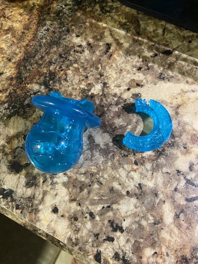 FOUFIT Paci Chew Pacifier Squeaky Dog Toy, Pink, Large - Chewy.com