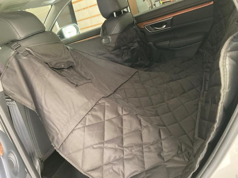 FRISCO Quilted Water Resistant Hammock Car Seat Cover Black Regular Chewy