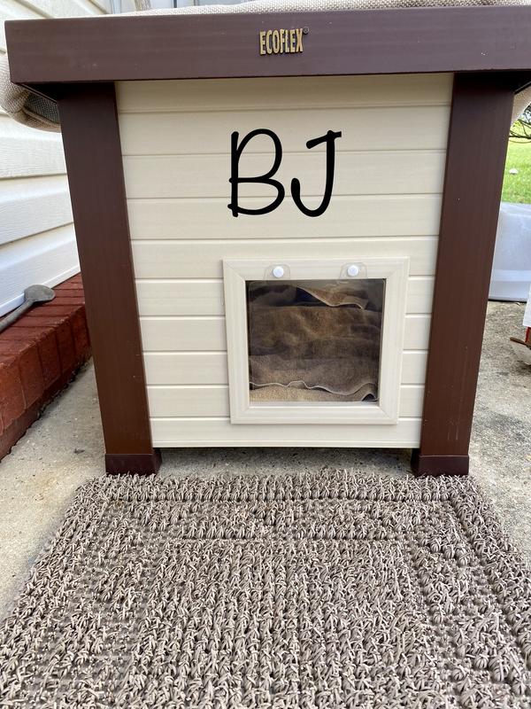 NEW AGE PET ECOFLEX Outdoor Cat House Shelter, Tan - Chewy.com