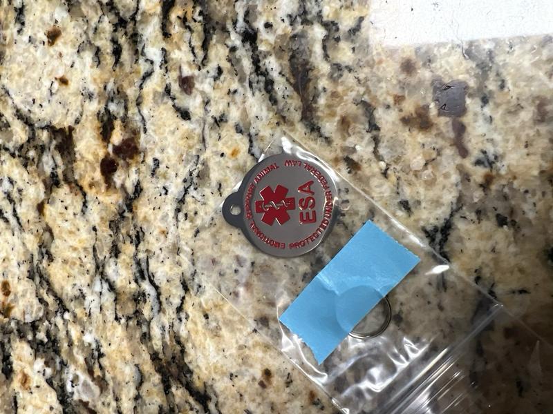 FRISCO Emotional Support Animal Personalized Dog & Cat ID Tag, Round ...