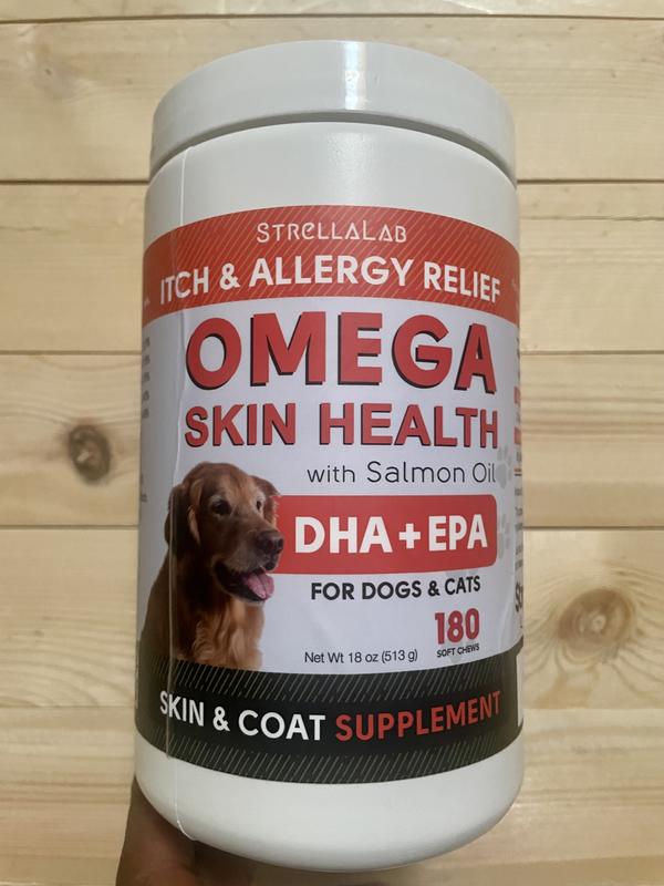 STRELLALAB Dog Probiotics Enzymes Prebiotics Fiber Digestive Supplement ...