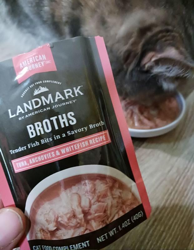 AMERICAN JOURNEY Landmark Broths Seafood Variety Pack Wet Cat Food ...