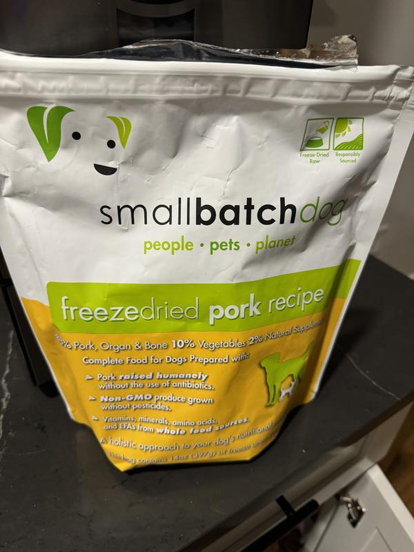 SMALLBATCH PETS Pork Sliders Non-GMO Adult Freeze-Dried Dog Food, 14-oz ...