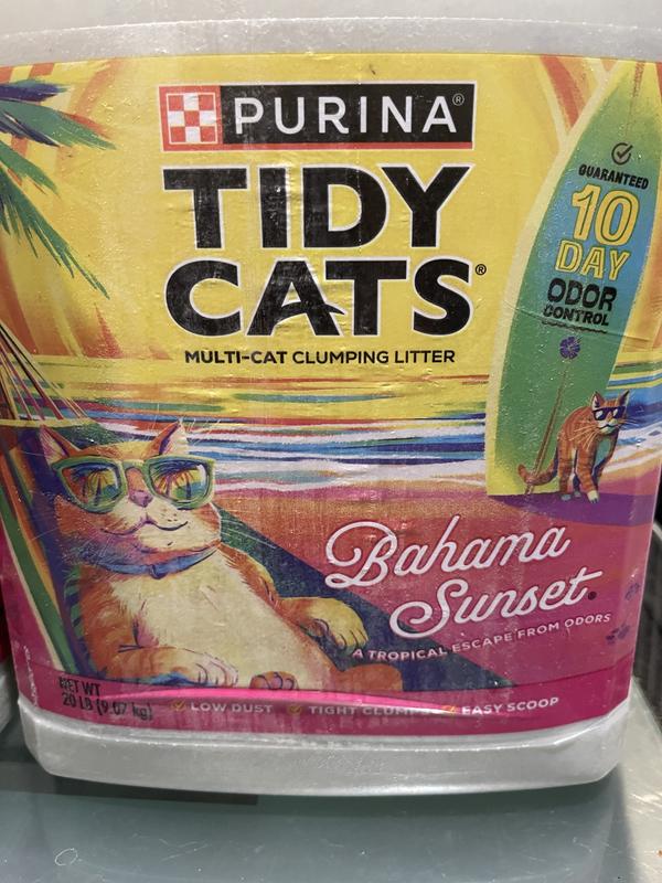 TIDY CATS Bahama Sunset Odor Control Formula Scented Clumping Cat ...
