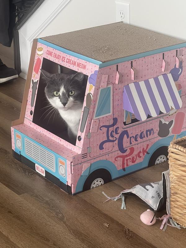 FRISCO Ice Cream Truck Cardboard Cat House, 2-Story - Chewy.com