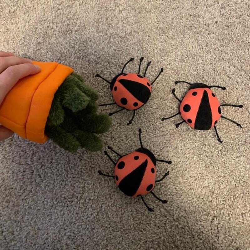 FRISCO Spring Potted Plant & Ladybugs Interactive Plush Cat Toy with ...