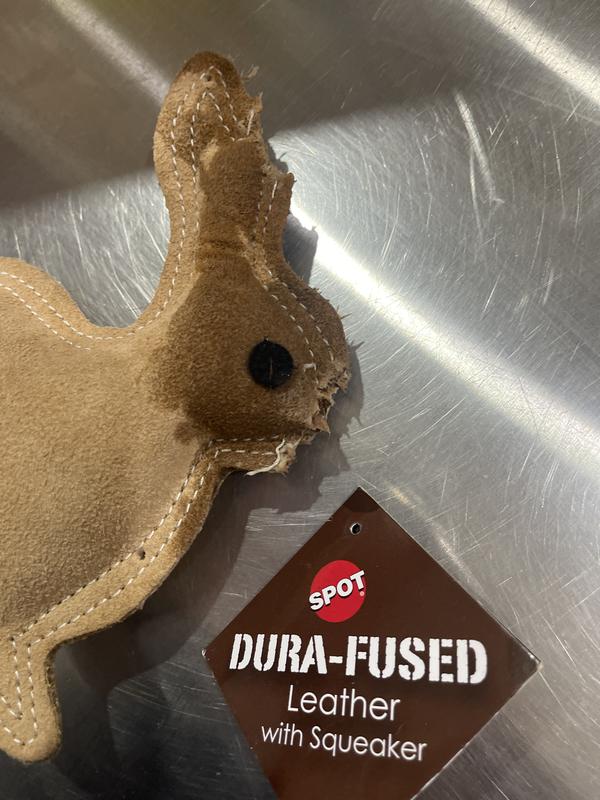 ETHICAL PET Dura-Fused Leather Rabbit Dog Toy - Chewy.com