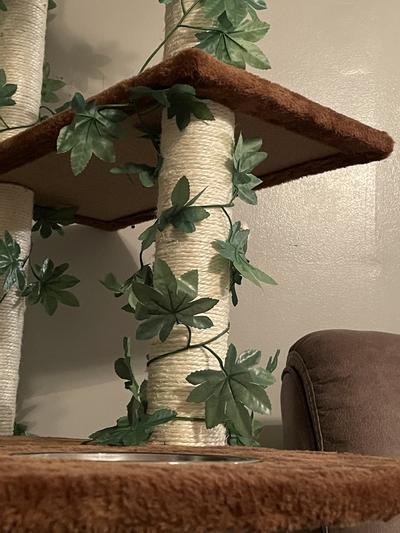 GO PET CLUB 85-in Forest with Leaves Cat Tree, Beige/ Brown - Chewy.com