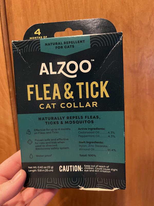 ALZOO Natural Plant Based Flea & Tick Collar for Cats - Chewy.com