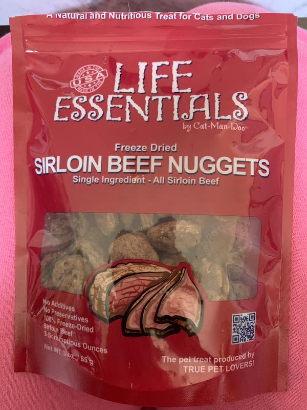 CAT-MAN-DOO Life Essentials Sirloin Beef Nuggets Freeze-Dried Cat & Dog ...