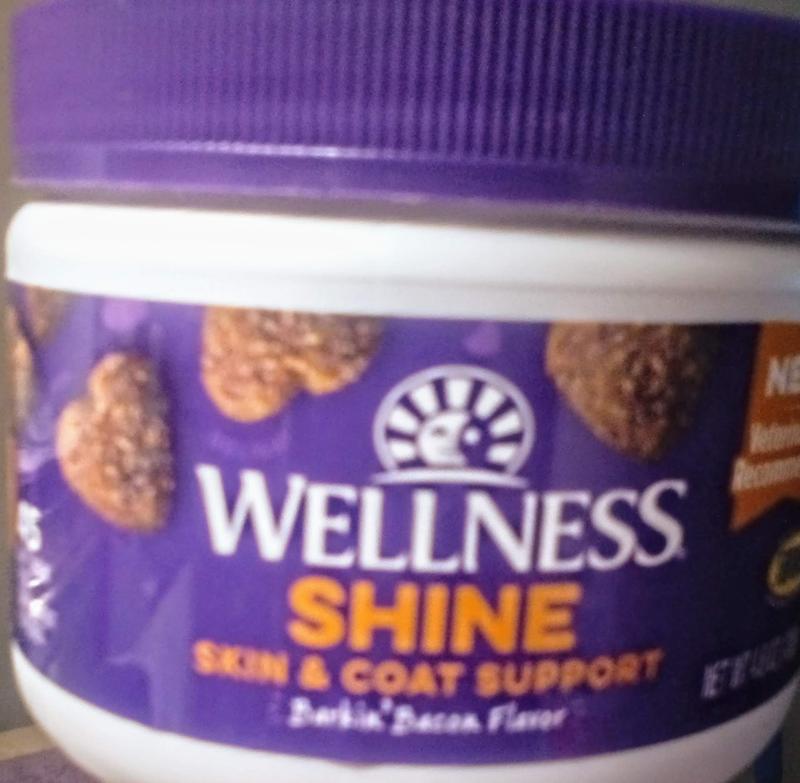 WELLNESS Shine Skin & Coat Bacon Flavor Chew Supplements for Dogs, 90 ...
