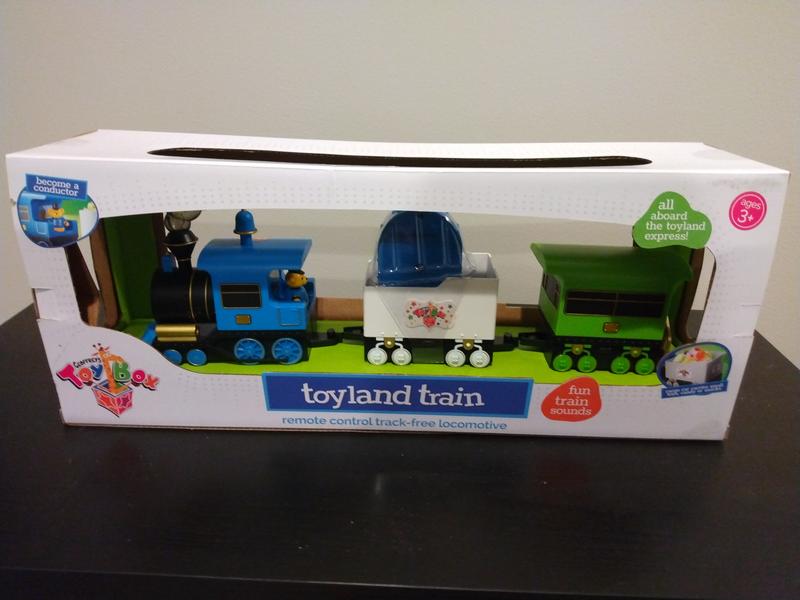 Geoffrey's Toy Box RC Toyland Train with Lights and Sounds Set, Created ...
