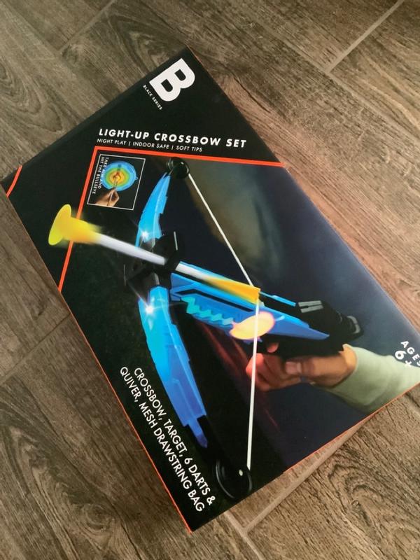 Black Series Light-Up Crossbow Set, LED Glow Archery Game - Macy's