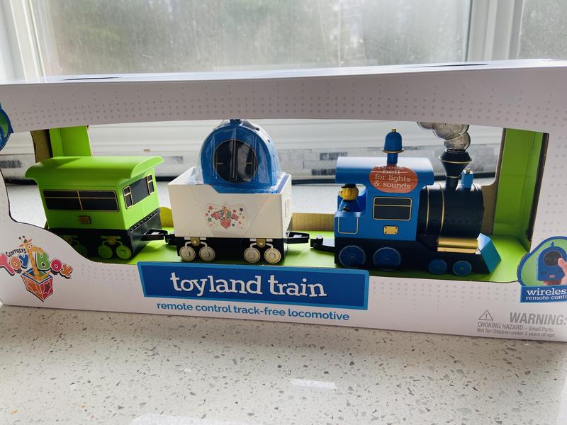 Geoffrey's Toy Box RC Toyland Train with Lights and Sounds Set, Created ...