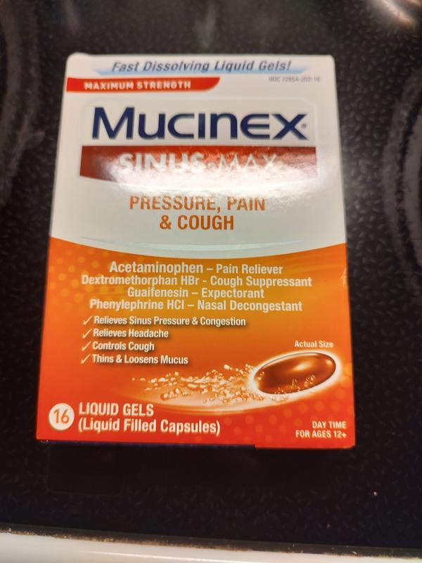 Mucinex 16-Count Maximum Strength Acetaminophen Cough/Cold/Fli in the ...