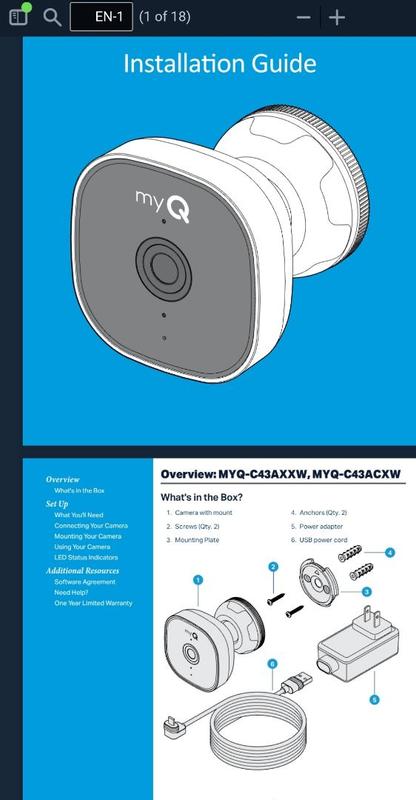 Chamberlain myQ Smart Secure Outdoor 1-Channel 1-Camera 1080P Plug-in ...